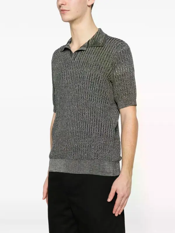 ROBERTO COLLINA Knitted T-shirt - Black