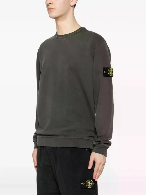 Stone Island Logo Patch Crewneck Sweatshirt