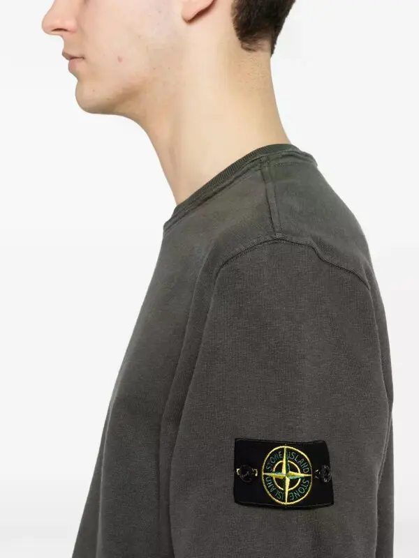 Stone Island Logo Patch Crewneck Sweatshirt