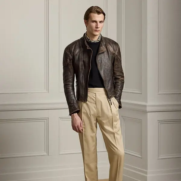 Ralph Lauren Hand-tailored Silk Suit Trouser - Sand