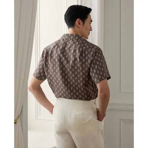 Ralph Lauren Paisley-print Silk Camp Shirt