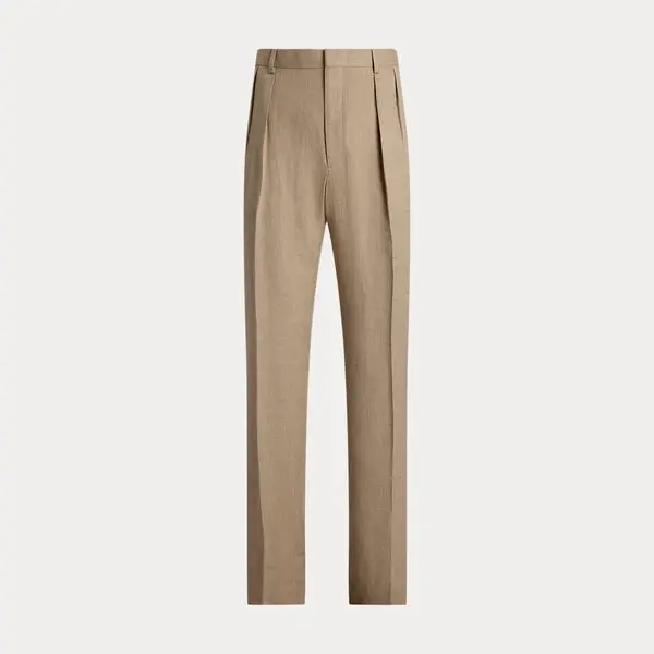 Ralph Lauren Glenn Hand-tailored Suit Trouser - Khaki Multi