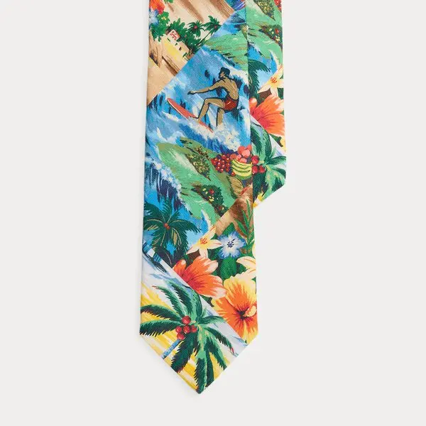Ralph Lauren Patchwork-print Silk Tie - Multi