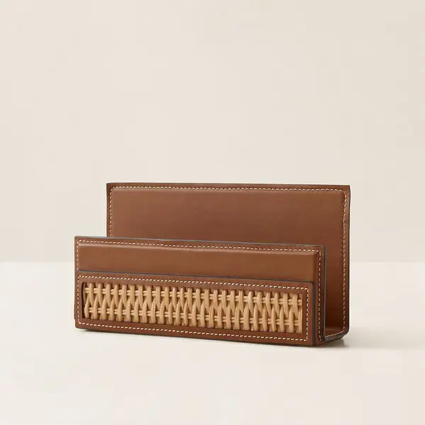 Ralph Lauren Bailey Letter Rack - Saddle