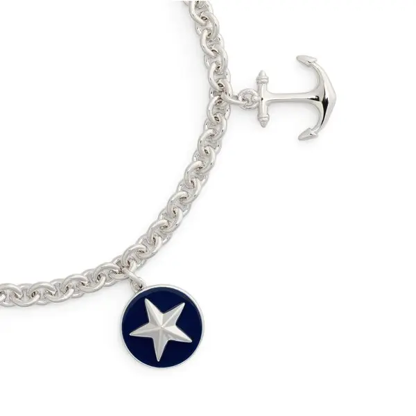 Ralph Lauren Sterling Silver Charm Bracelet