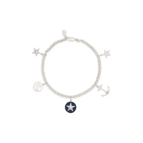 Ralph Lauren Sterling Silver Charm Bracelet
