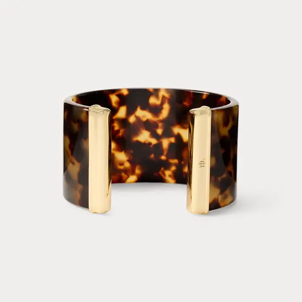 Ralph Lauren Gold-plated Tortoiseshell Cuff Bracelet - Gold / Tort