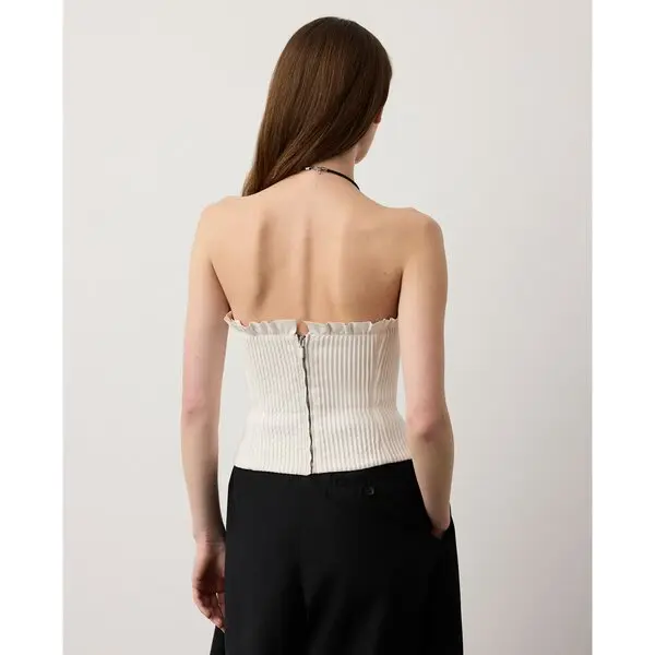 Ralph Lauren Fisher Lambskin Bustier