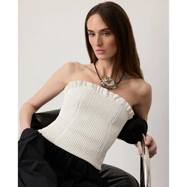 Ralph Lauren Fisher Lambskin Bustier