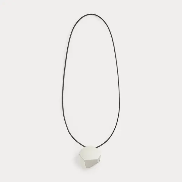 Ralph Lauren Geometric Pendant Necklace - Grey