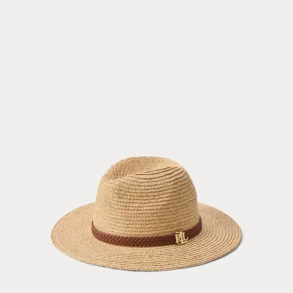 Ralph Lauren Raffia Fedora - Natural