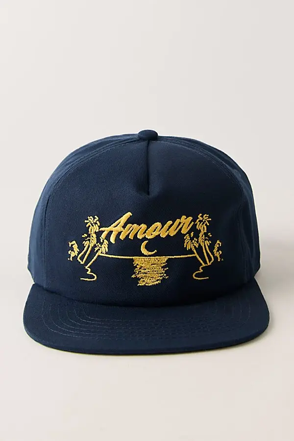 Free People Amour Inc Moonlight Snapback - Moonlight Navy