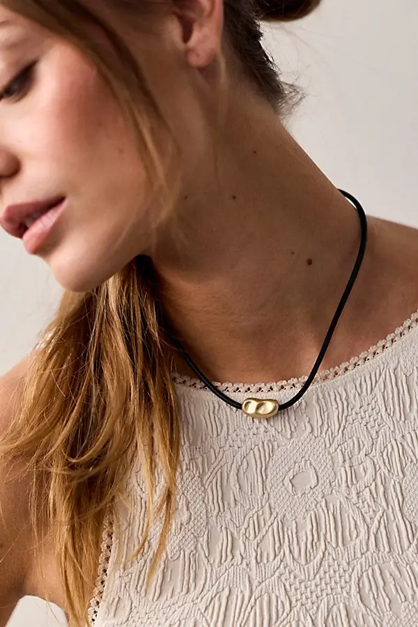 Free People Lonely Hearts Necklace - Gold