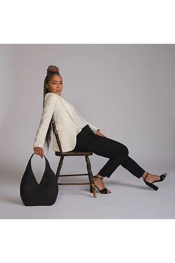 TIRADIA CORK Shoulder Bag - Black