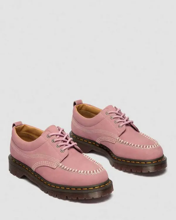Dr. Martens Lowell Nubuck Moc Toe Shoes - Pink