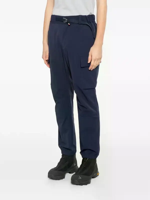 Moncler Logo-embroidered Trousers - Blue