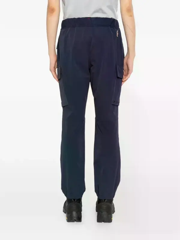 Moncler Logo-embroidered Trousers - Blue