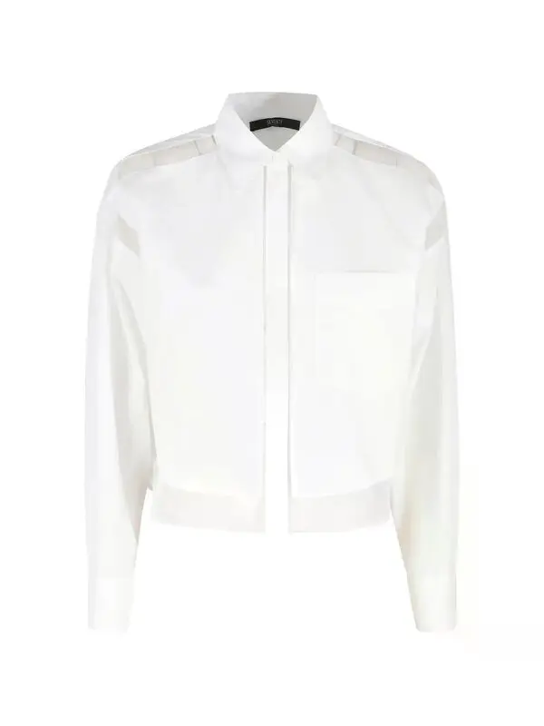 Seventy Pocket Sheer-panel Shirt - White