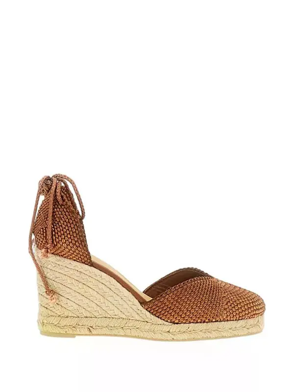 CastaÑer Lace-up Wedge Espadrilles - Brown