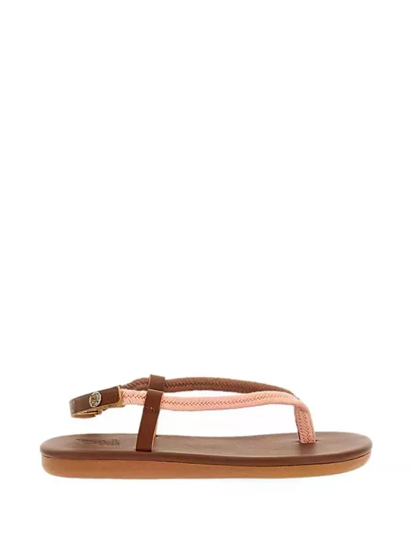 ANCIENT GREEK SANDALS Braided Strap Sandals - Brown