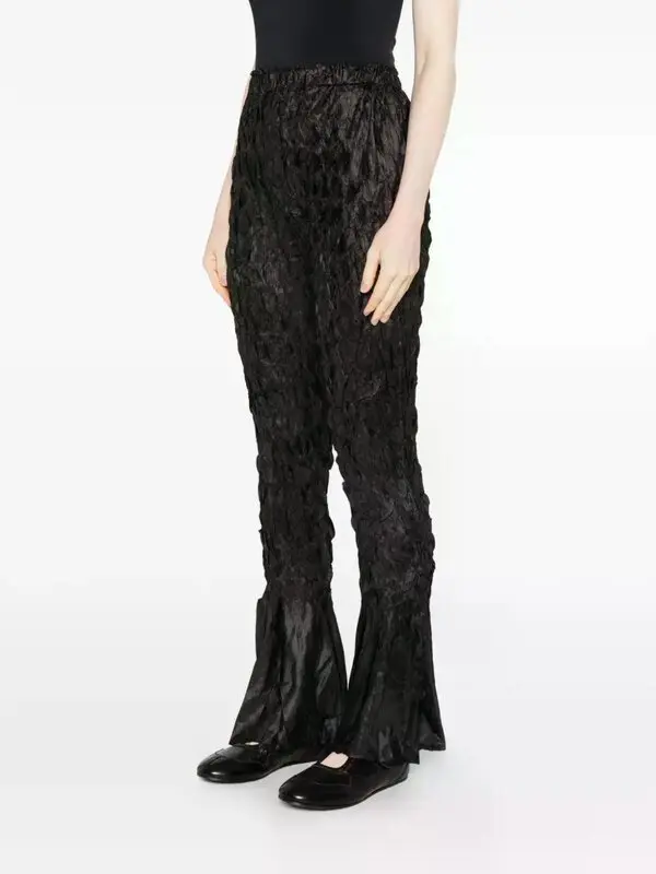 GONGDID DESIGN Ruffled Hem Trousers