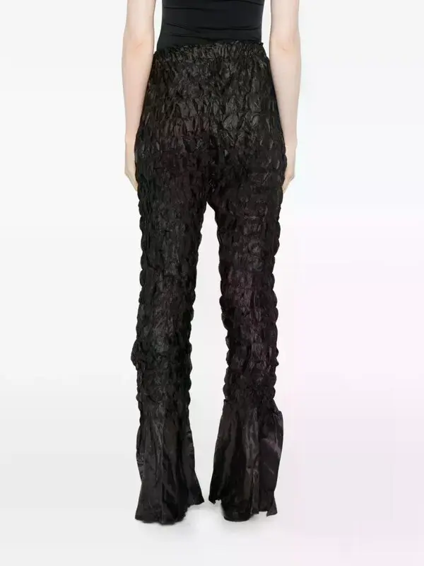 GONGDID DESIGN Ruffled Hem Trousers