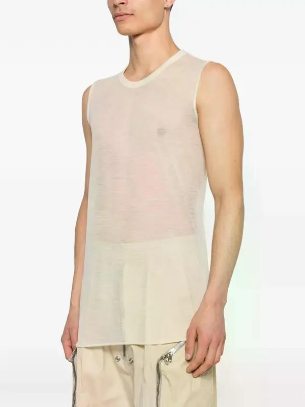 Rick Owens Crew-neck Tank Top - Neutrals