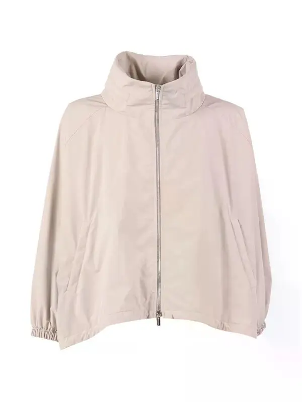 MOORER Funnel-neck Jacket - Neutrals