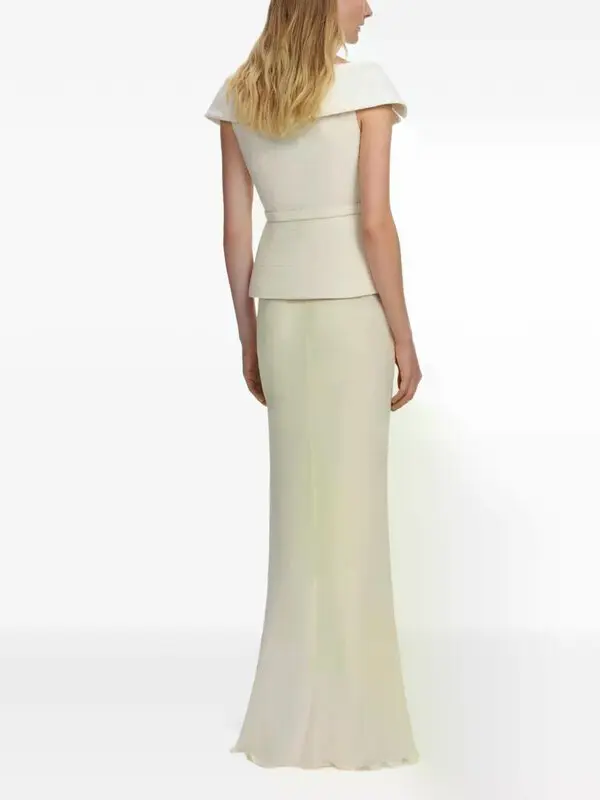 SELF-PORTRAIT Embellished Belted Maxi Dress