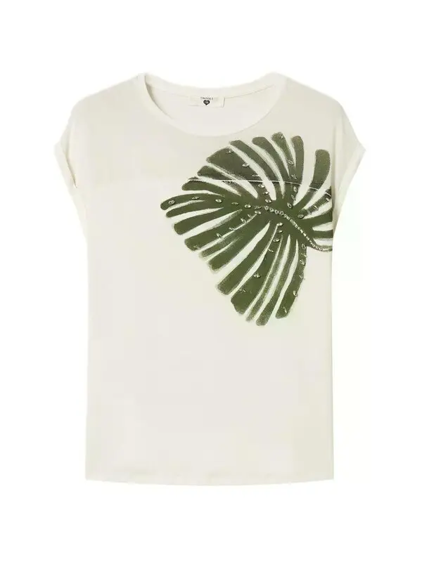 TWINSET Print Embroidered T-shirt - White