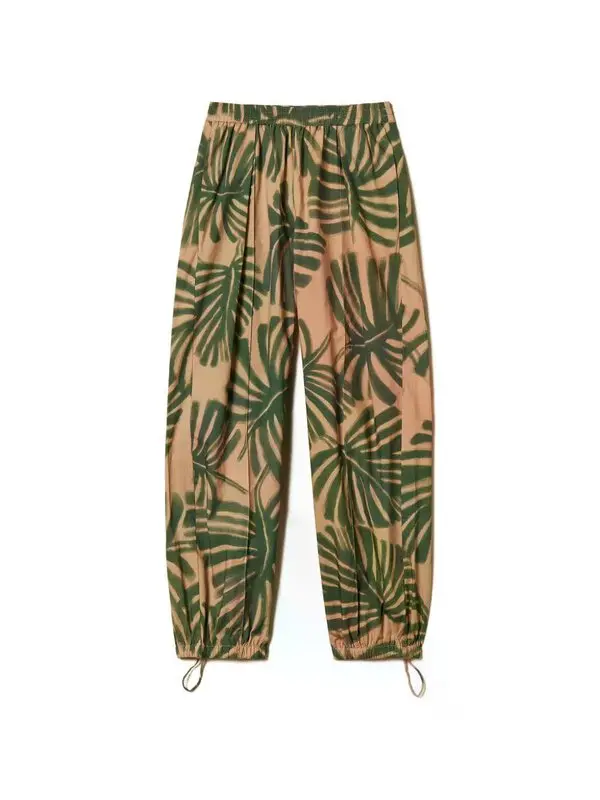 TWINSET Printed Joggers - Green