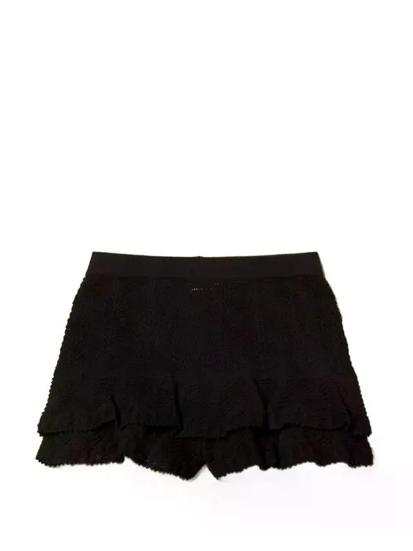 TWINSET Knitted Ruffled Shorts