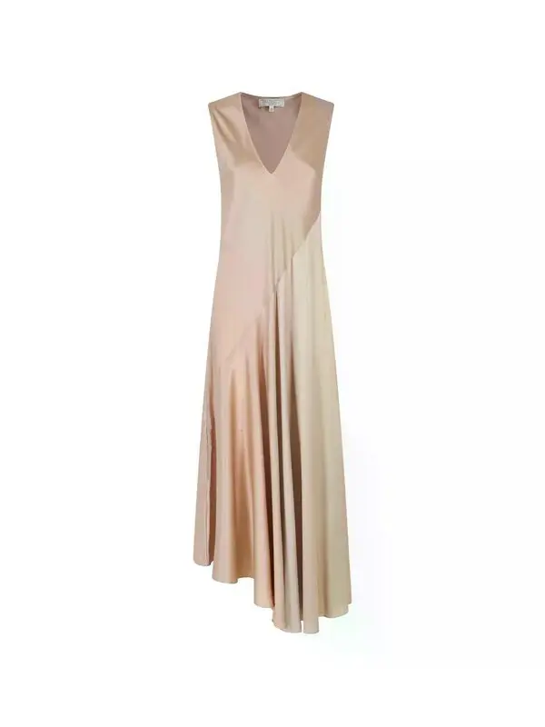 Antonelli Firenze V-neck Panelled Sleeveless Dress - Neutrals