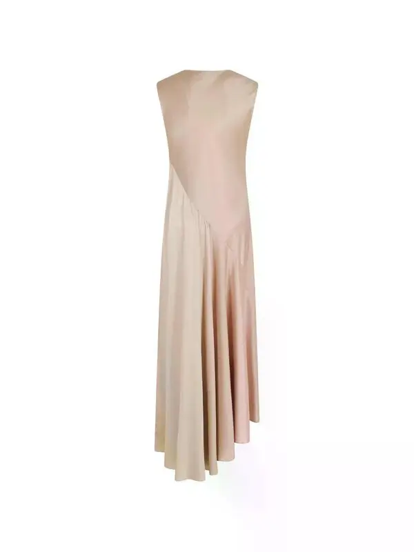 Antonelli Firenze V-neck Panelled Sleeveless Dress - Neutrals