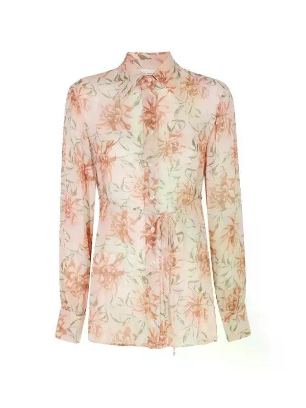 SEMICOUTURE Floral-print Shirt - Pink
