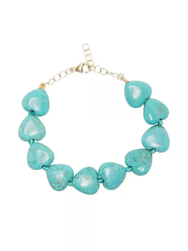 Jia Jia Turquoise Heart Bracelet - Blue