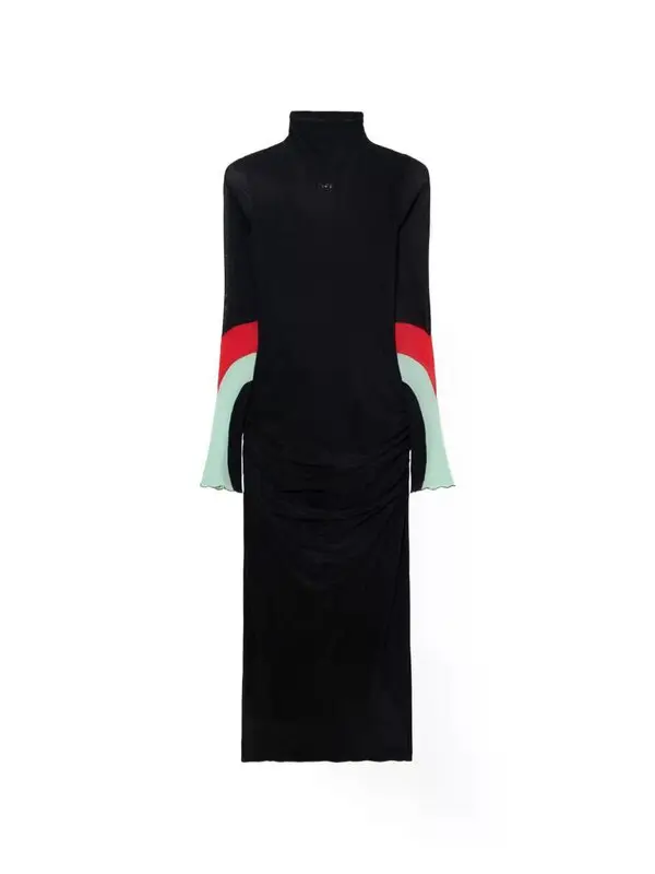 Off-White High-neck Insert Dress
