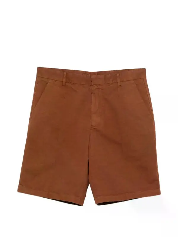 Zegna Flat-front Shorts - Brown
