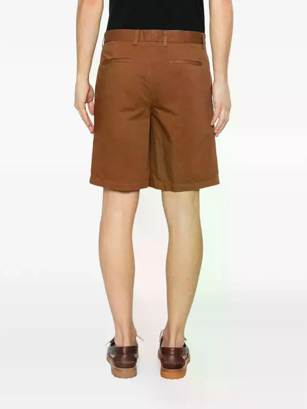 Zegna Flat-front Shorts - Brown
