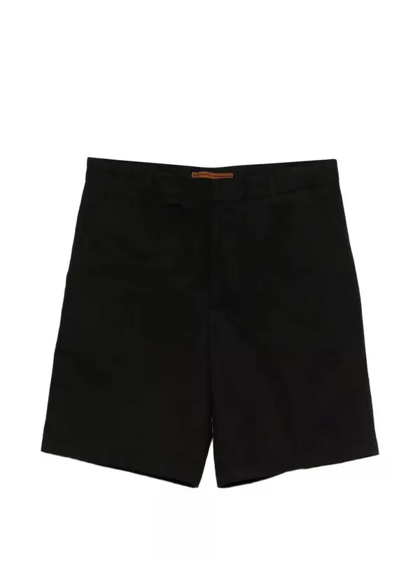 Zegna Flat-front Shorts - Black