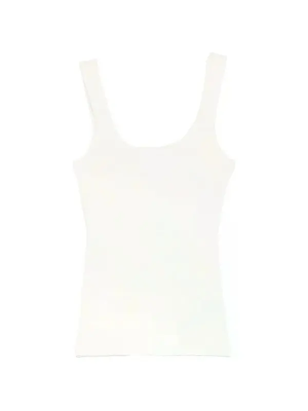 ENTIRE STUDIOS Sleeveless Scoop-neck Top - Neutrals