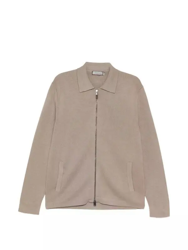 Canali Collared Jacket - Neutrals