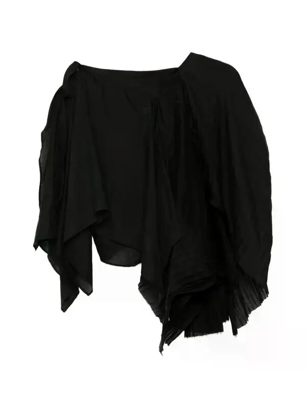 Yohji Yamamoto Asymmetric Draped Midi Skirt