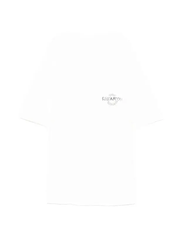 Yohji Yamamoto Logo Print T-shirt - White