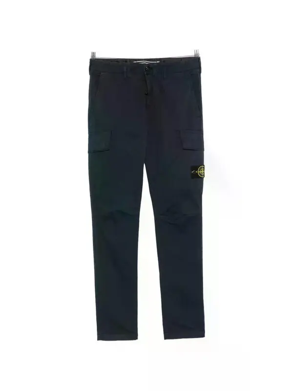 Stone Island Logo-patch Cargo Pants - Blue