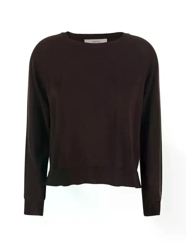 JUCCA Perforated Sweatshirt - Brown