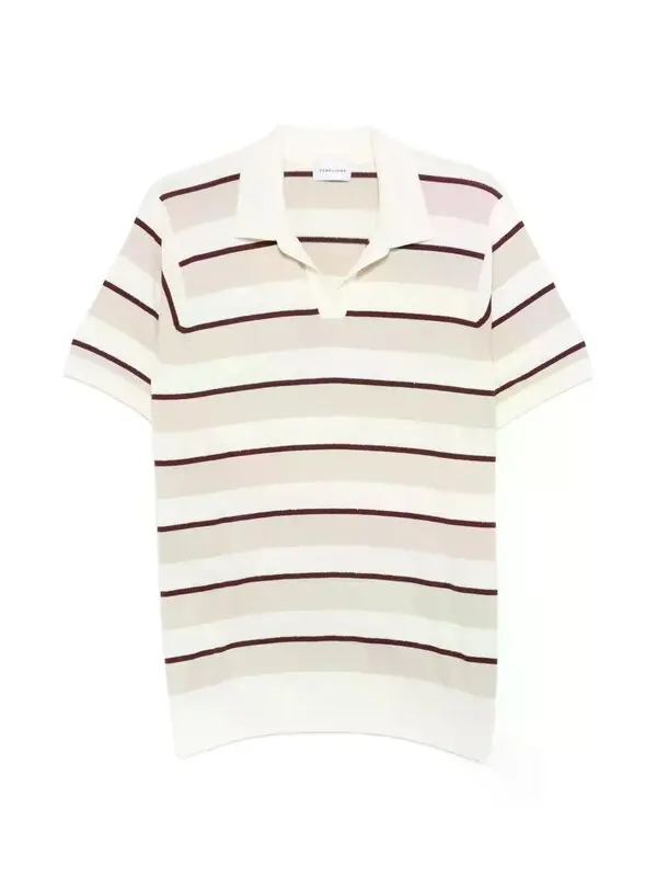 SCAGLIONE Striped-pattern Polo Shirt
