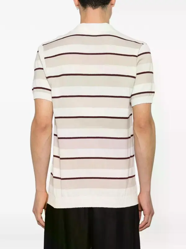 SCAGLIONE Striped-pattern Polo Shirt