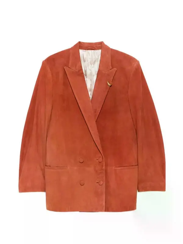 Alberta Ferretti Ring-detail Double-breasted Blazer