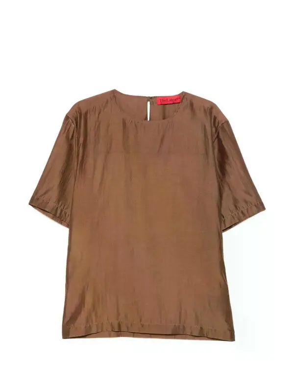 THELATEST Dean Short-sleeve Blouse - Brown